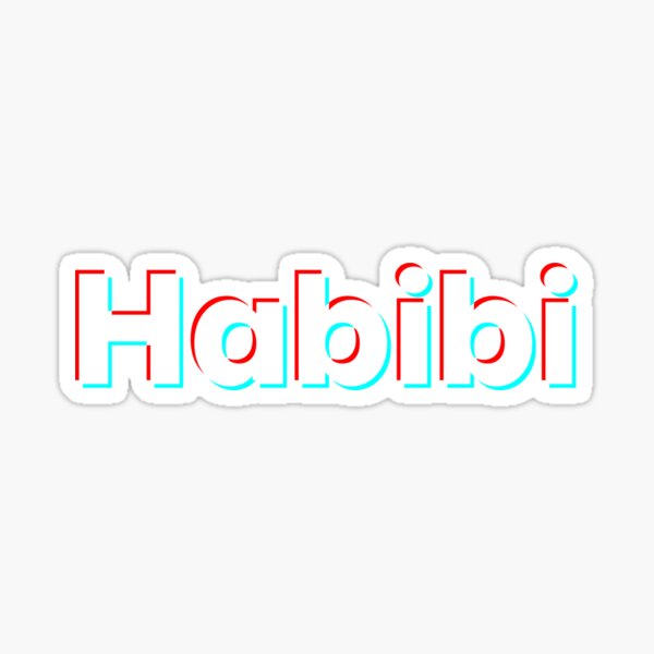 "Habibi" Sticker by A-E-Designs | Redbubble
