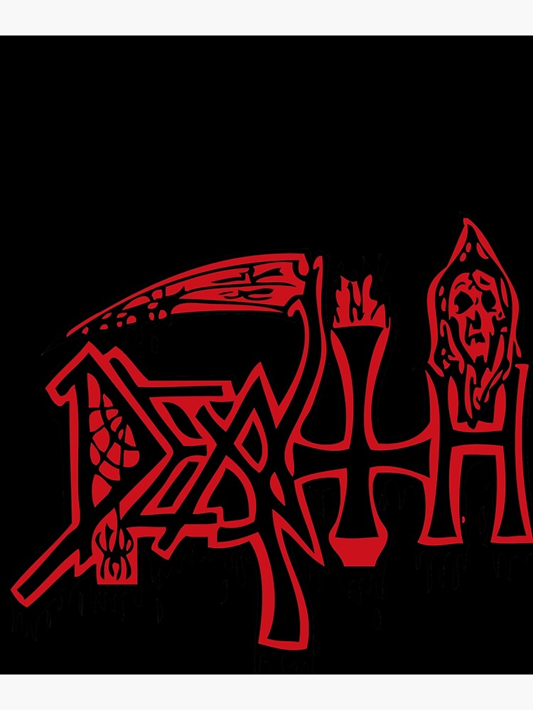 "DEATH LOGO " Poster for Sale by LeonorChaidez46 | Redbubble
