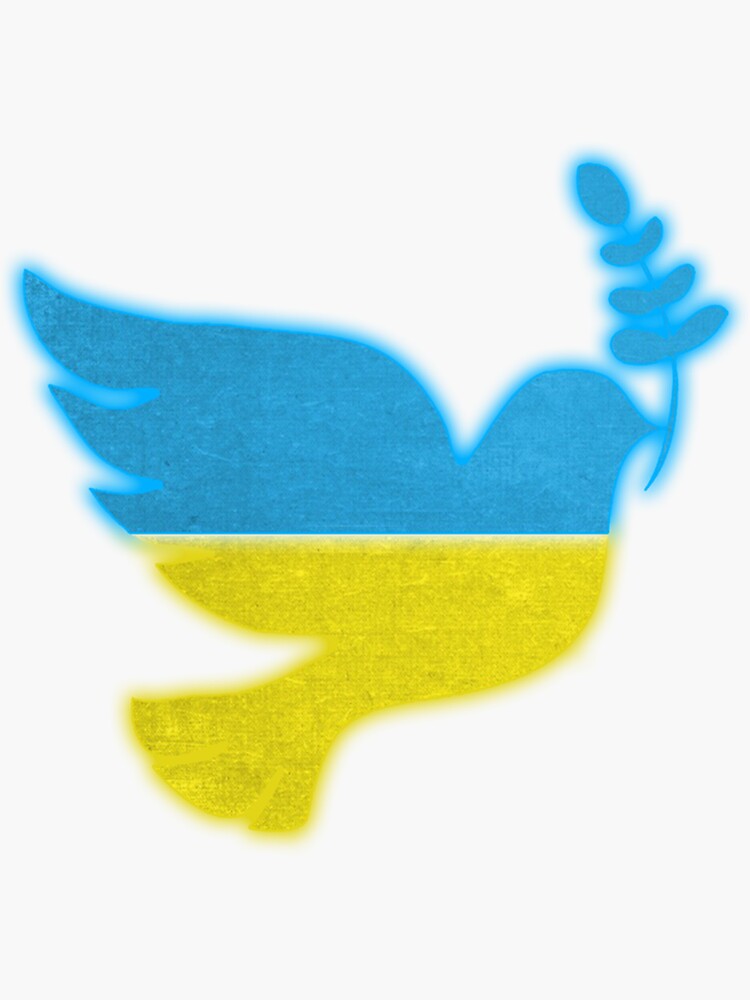 "ukrainian peace bird " Sticker for Sale by zoelastudio89 | Redbubble