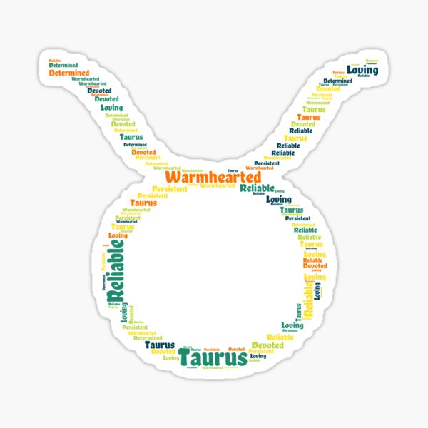 "Taurus Zodiac Sign" Sticker for Sale by moxdesign | Redbubble
