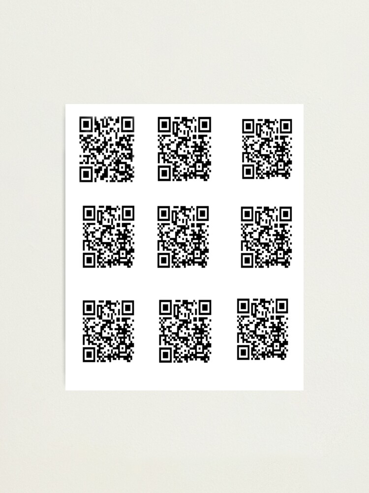 "tommyinnit qr codes sticker pack " Photographic Print for Sale by ...