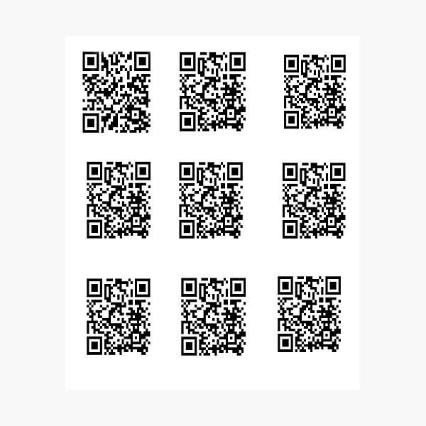 Tommyinnit Qr Codes Sticker Pack Photographic Print For Sale By
