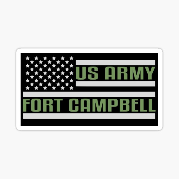 "Fort Campbell US Army Base Garrison #2108" Sticker by Rare-Militia ...