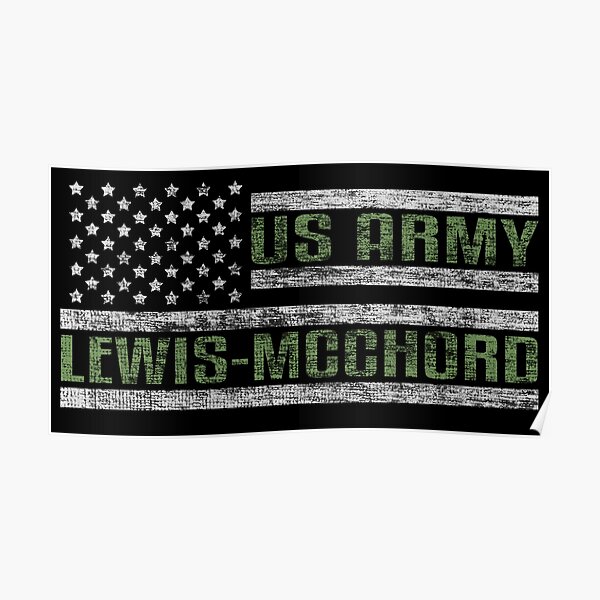 "Joint Base Lewis McChord JBLM US Army Base Garrison #2109" Poster by ...