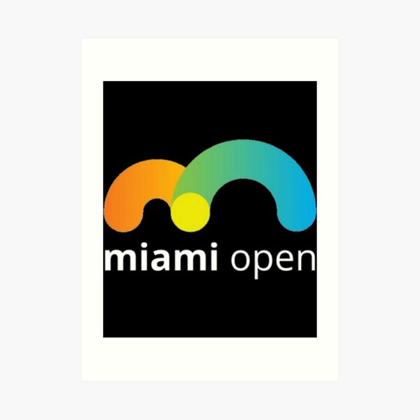 "miami open logo " Art Print for Sale by geneyaokesey1 | Redbubble