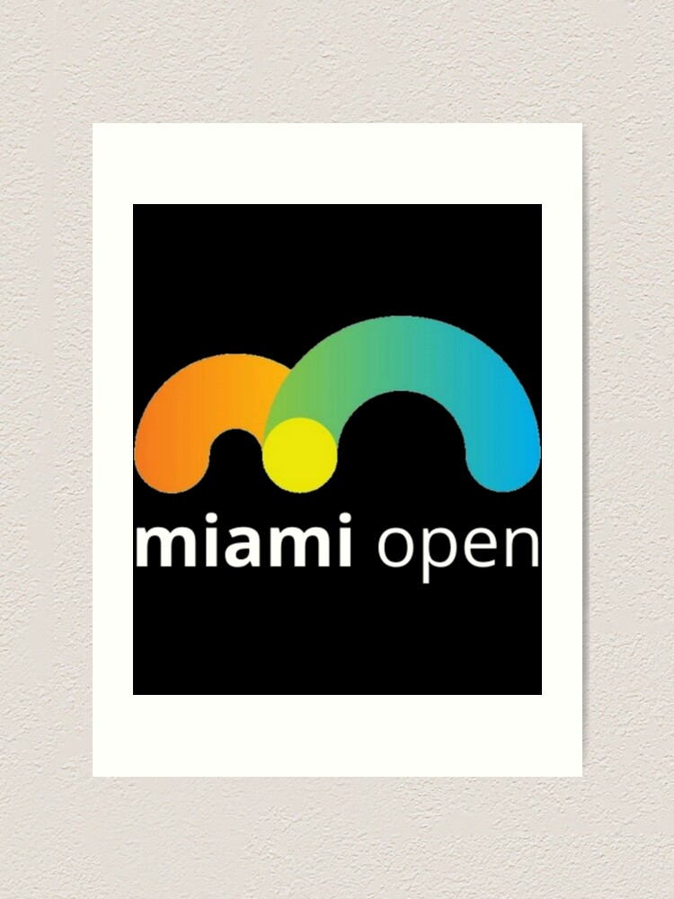 "miami open logo " Art Print for Sale by geneyaokesey1 | Redbubble