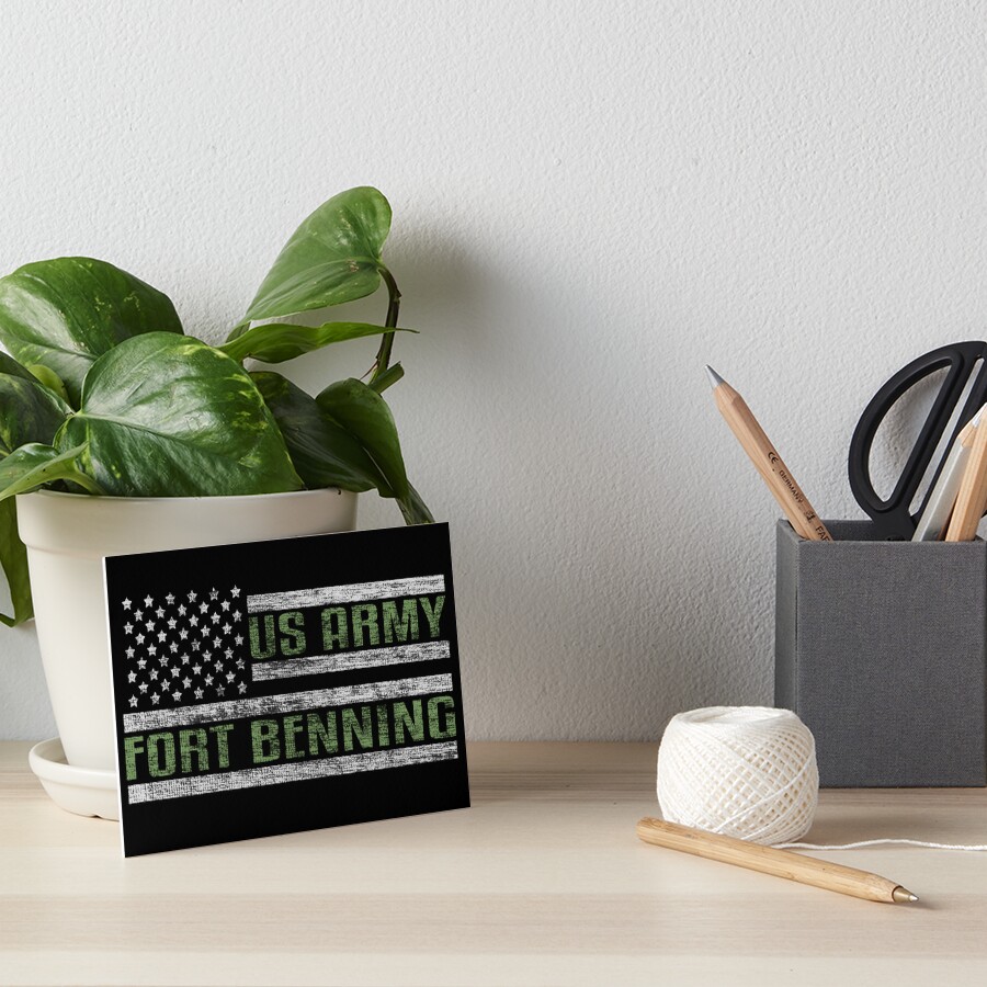 "Fort Benning MCoE US Army Base Garrison #2110" Art Board Print by Rare ...