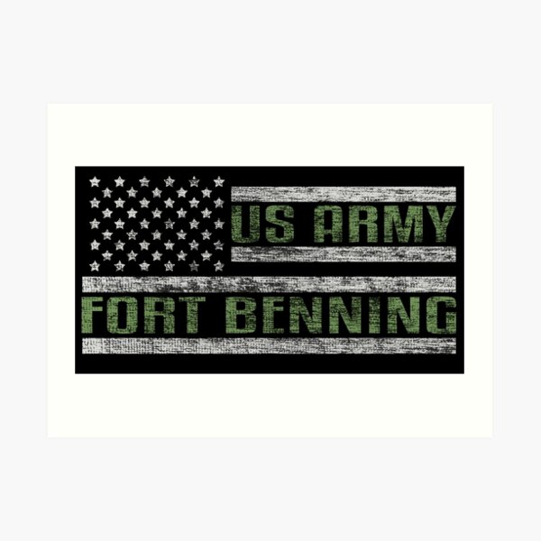 "Fort Benning MCoE US Army Base Garrison #2110" Art Print for Sale by ...