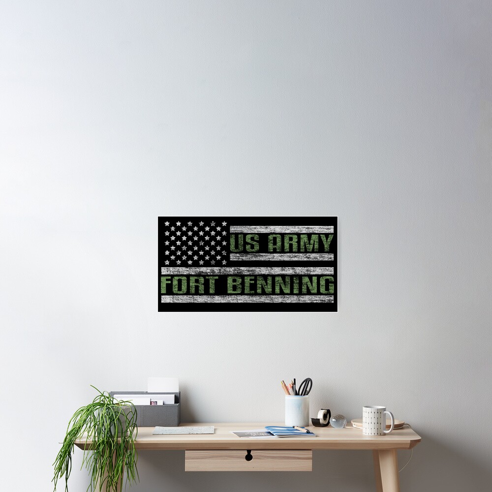 "Fort Benning MCoE US Army Base Garrison #2110" Poster by Rare-Militia ...