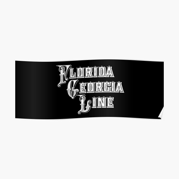 "Florida Georgia Line logo" Poster for Sale by Antoinette22 | Redbubble