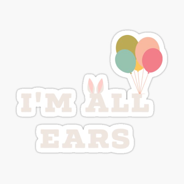 "Cute i'm All Ears Bunny | Easter Egg Bunny Gift | Mens & Womens gift ...