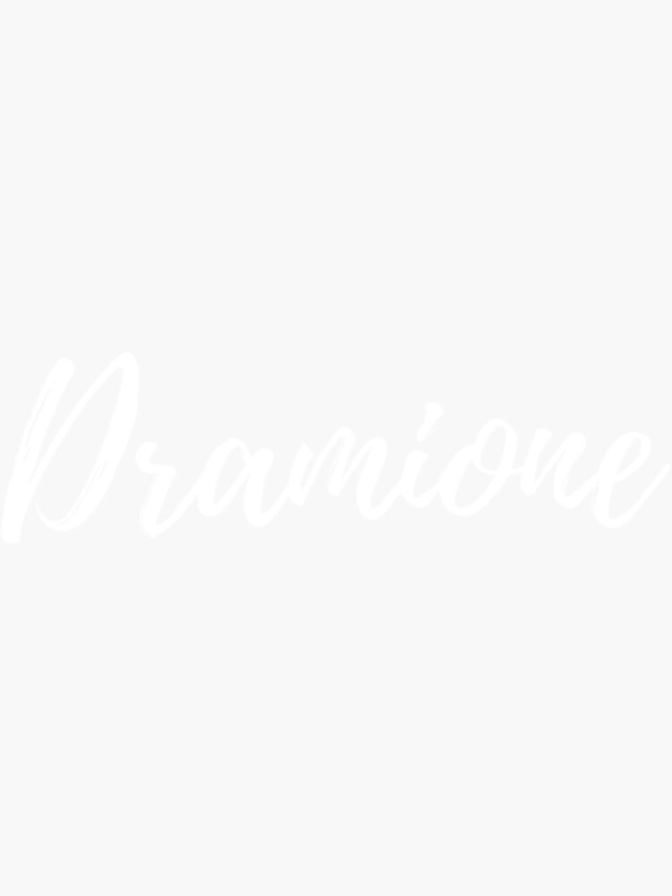 "Dramione text based " Sticker by DTESHMerch | Redbubble
