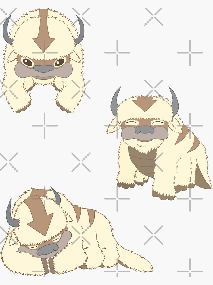 "Appa, Appa, & Appa" Sticker by sketch-of-crows | Redbubble