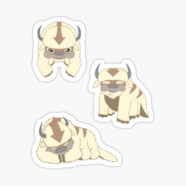 "Appa, Appa, & Appa" Sticker by sketch-of-crows | Redbubble