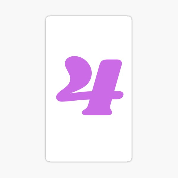 "Four number design" Sticker by Suraj3214 | Redbubble