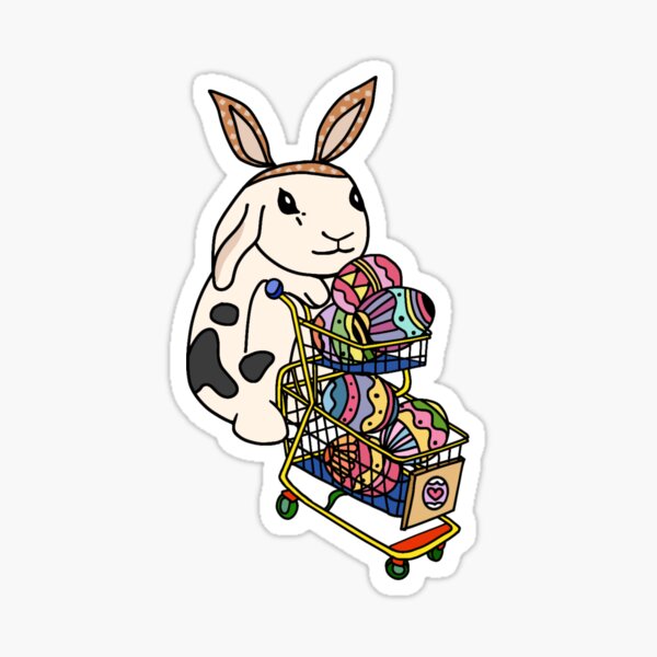 "Easter Bunny Trolley with Colorful Easter Eggs | Cute Bunny Blessing ...