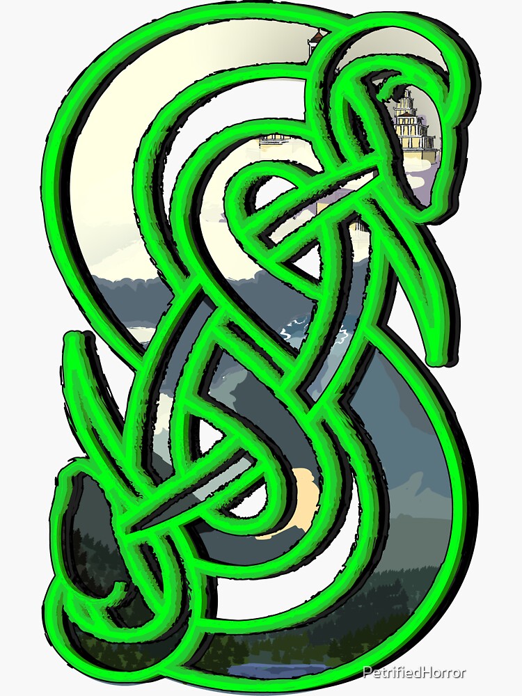 "Loki's Knot" Sticker by PetrifiedHorror | Redbubble
