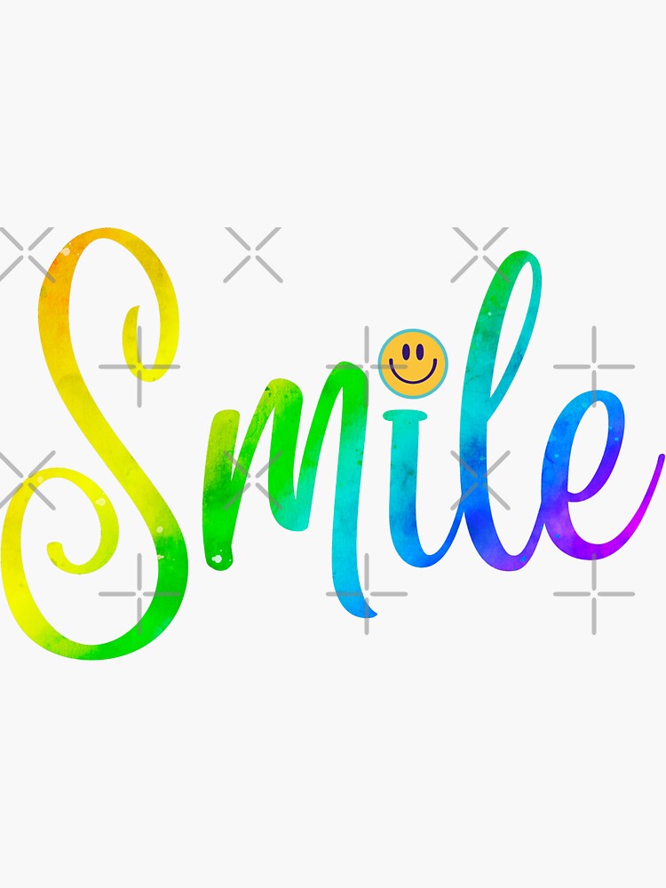 "Smile 1 - Smile, it's free therapy :)" Sticker by CreArtorDesigns ...