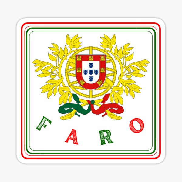 "City of Faro Portugal" Sticker by FedSherDesign | Redbubble