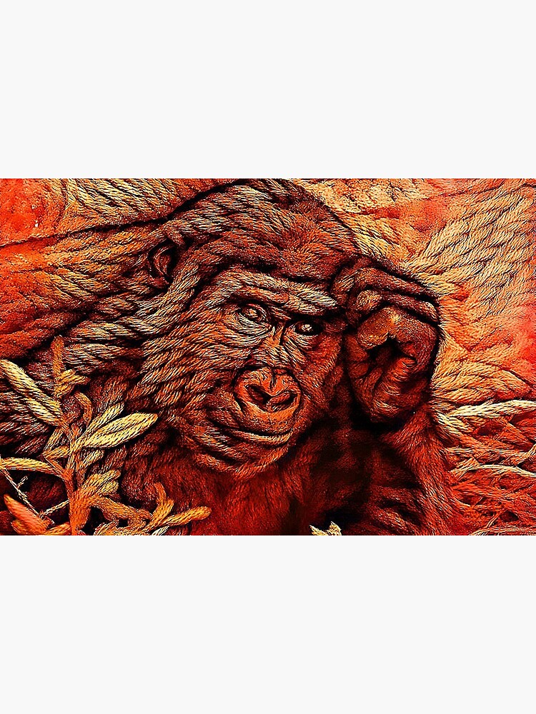 "fat monkey painting,acrylic monkey painting" Poster for Sale by ...