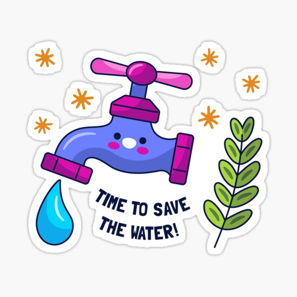 " Save Water Cute" Sticker by NestaReign | Redbubble