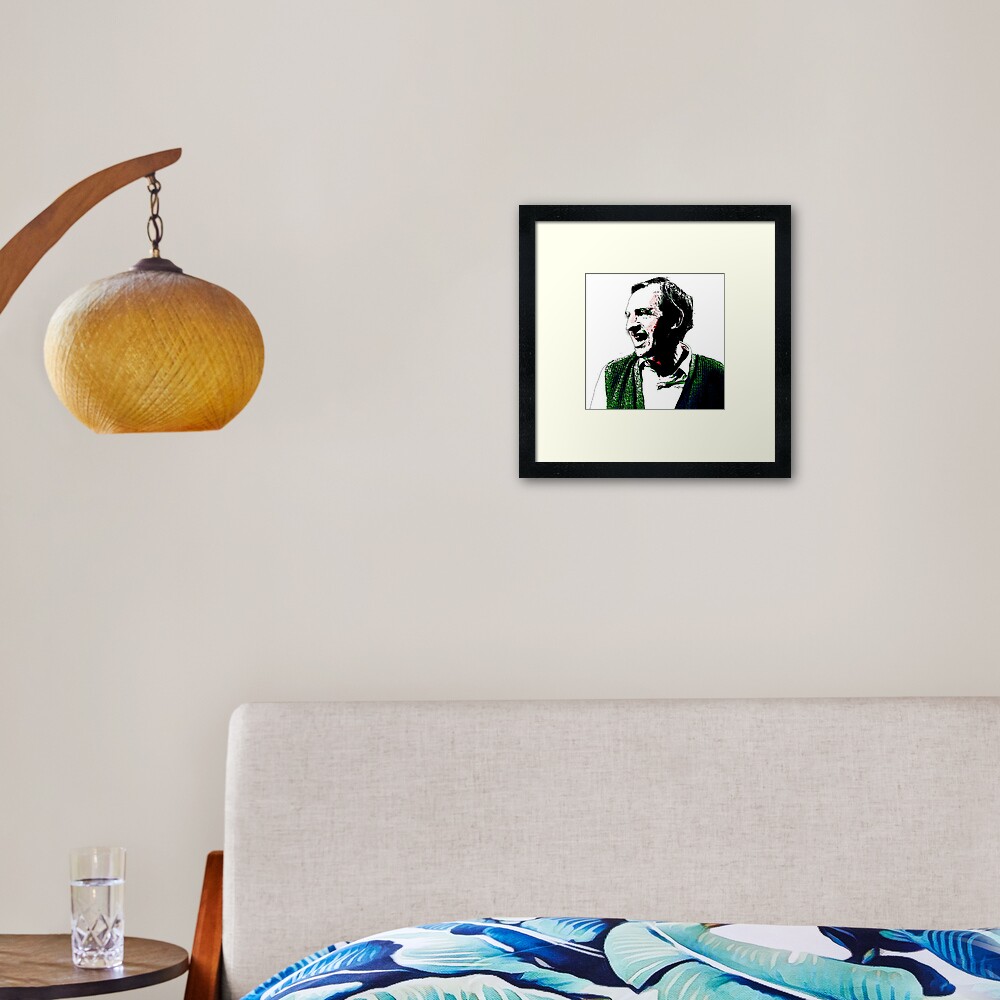 "Rigsby - Rising Damp" Framed Art Print for Sale by halibutgoatramb ...