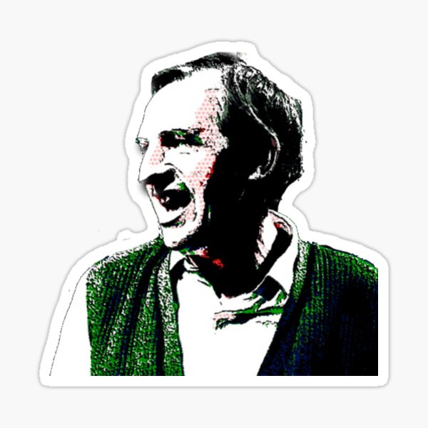 "Rigsby - Rising Damp" Sticker for Sale by halibutgoatramb | Redbubble
