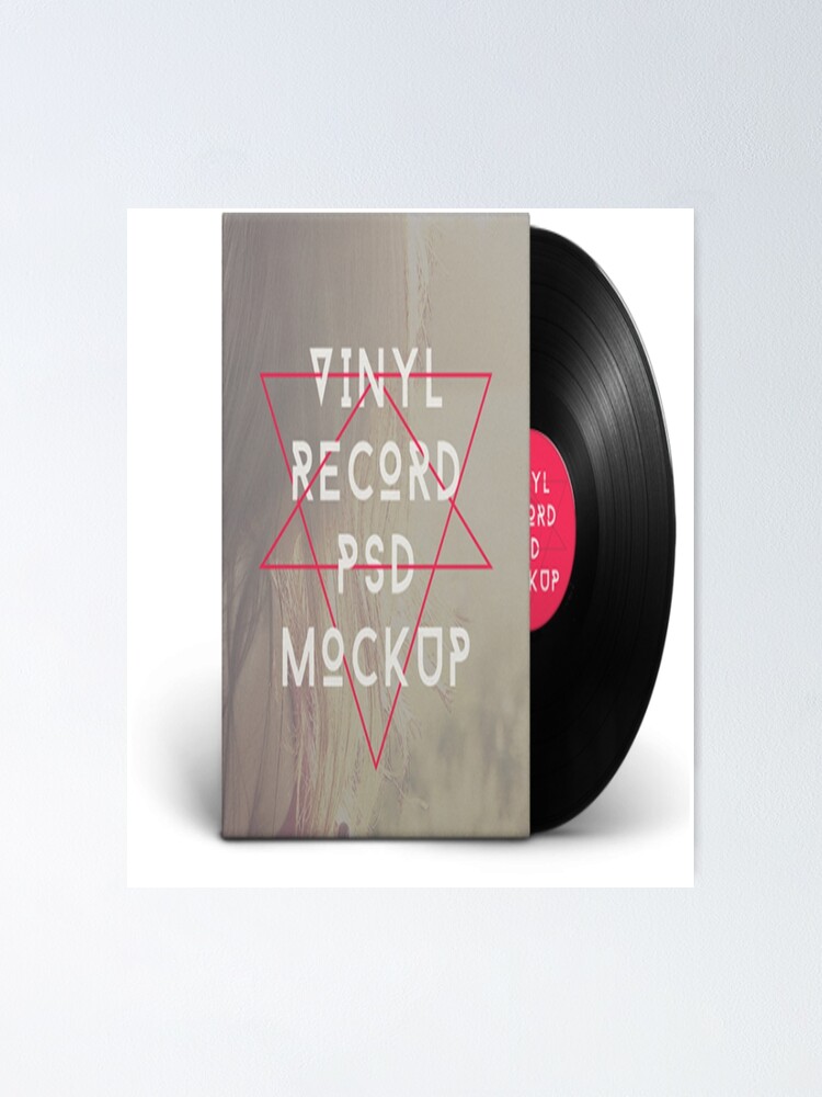 "Mockup Phonograph record Graphic design" Poster for Sale by Lokshop ...