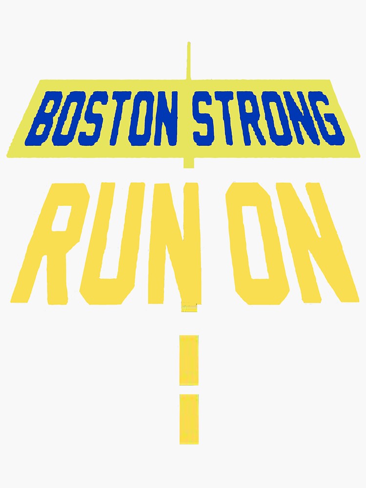 "Boston Marathon" Sticker by mohsenmohamed | Redbubble
