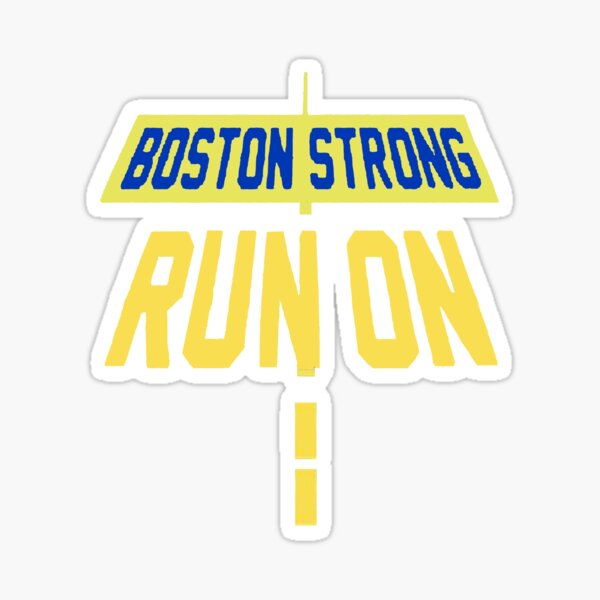 "Boston Marathon" Sticker by mohsenmohamed | Redbubble