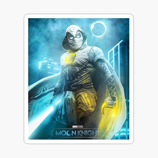 "Moon Knight" Sticker by MR-ABM | Redbubble