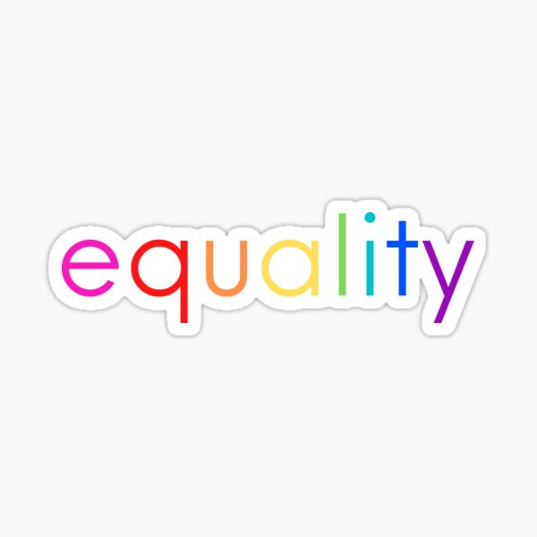 "equality LGBT. LGBTQ Pride" Sticker by ClimbingTees | Redbubble