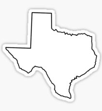 Texas Shape: Stickers | Redbubble