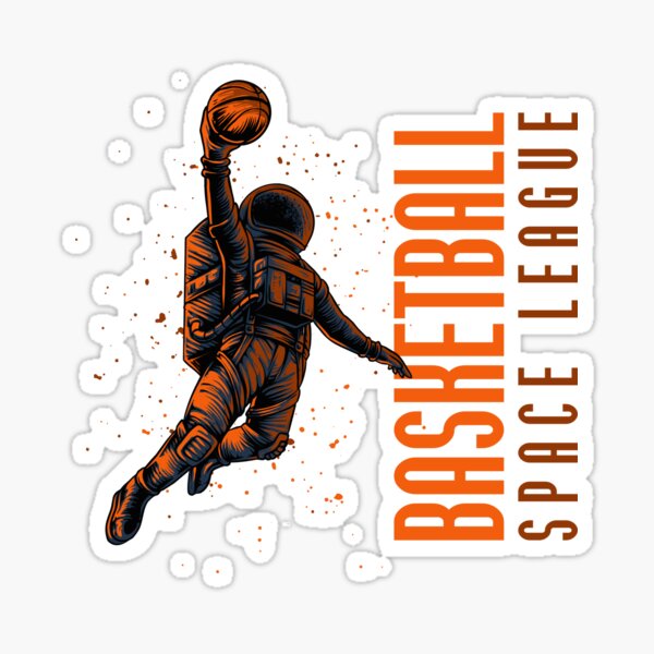"Basketball Astronaut Space League Sport Fan" Sticker by Macphisto71 ...