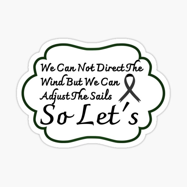 "skin cancer awareness with the black ribbon" Sticker by BloopBerry ...