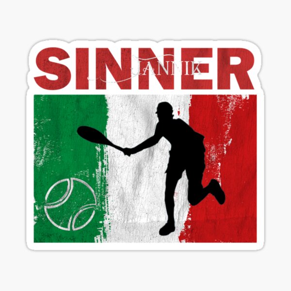 "Jannik Sinner " Sticker by TheMaestheticsw | Redbubble
