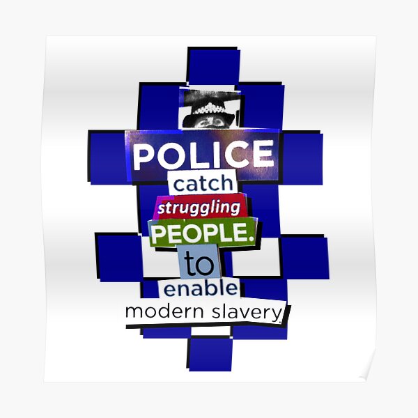 "Modern Slav*ry" Poster for Sale by BryonyMayArt | Redbubble
