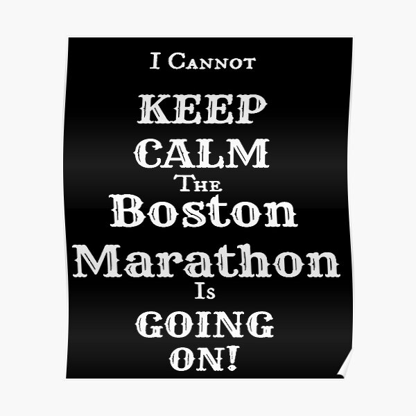 "Boston Marathon" Poster by mohsenmohamed | Redbubble