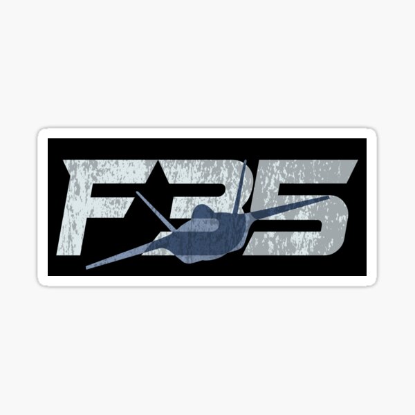 "F35 Lightning Jet Fighter Aircraft #2122" Sticker for Sale by Rare ...