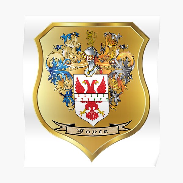 "JOYCE FAMILY CREST" Poster for Sale by CathalDevlin | Redbubble