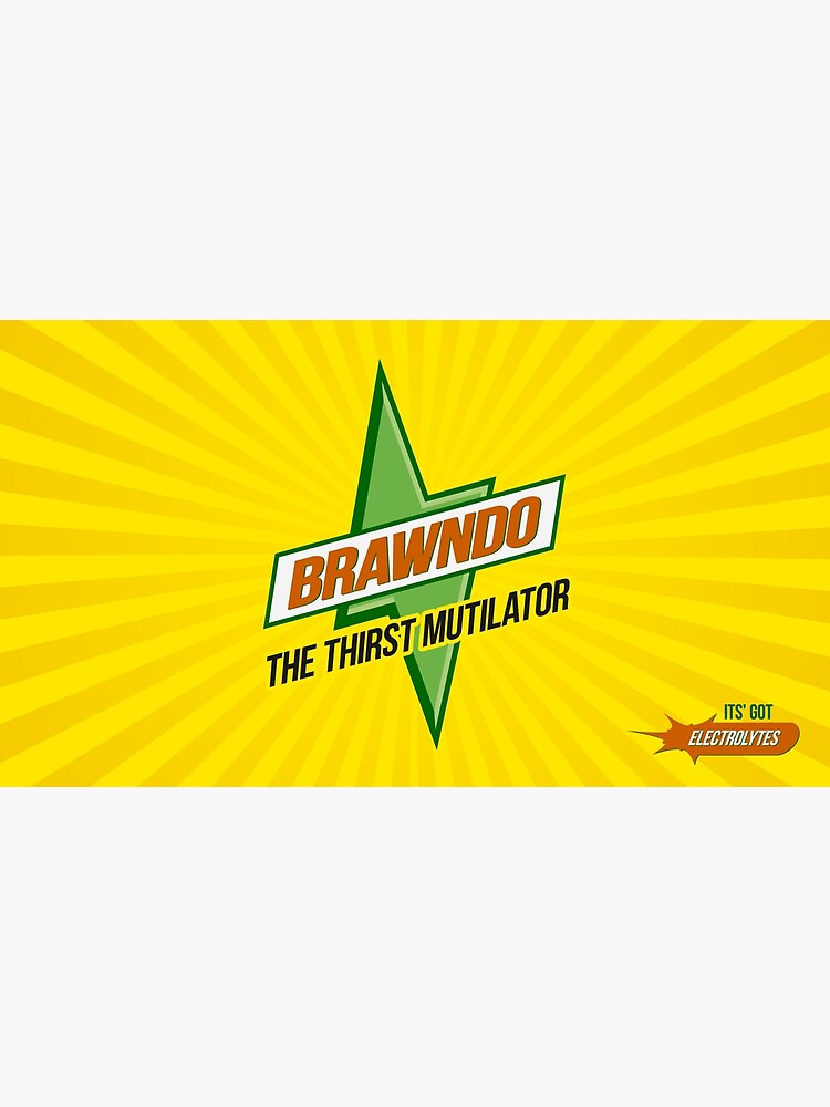 "BRAWNDO Art" Poster for Sale by CoconutMelon | Redbubble