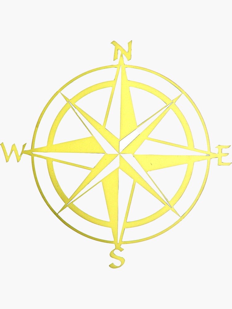 The Compass Find Your Own Way Sticker For Sale By Papajimmy Redbubble