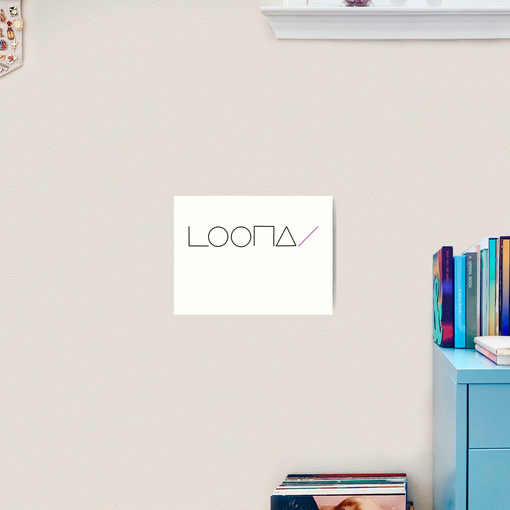 "LOONA logo" Art Print for Sale by fearemerald | Redbubble