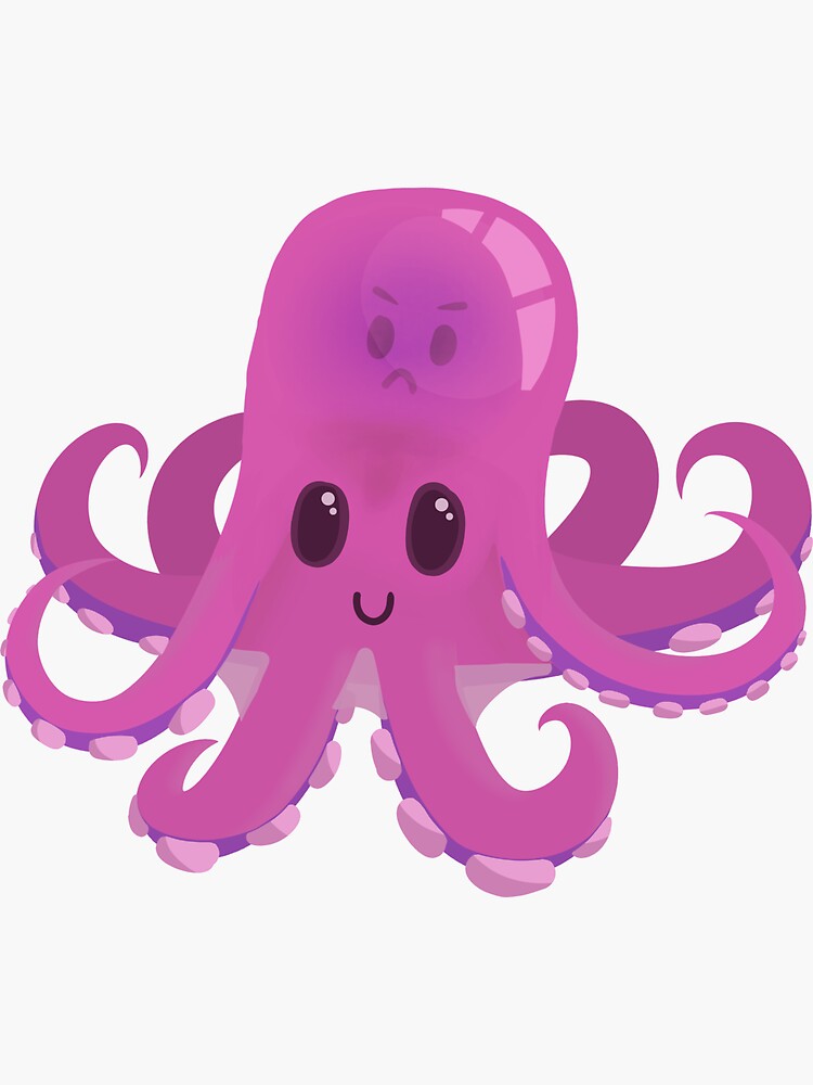 "Ping Pong Octopus" Sticker for Sale by Scrugey | Redbubble