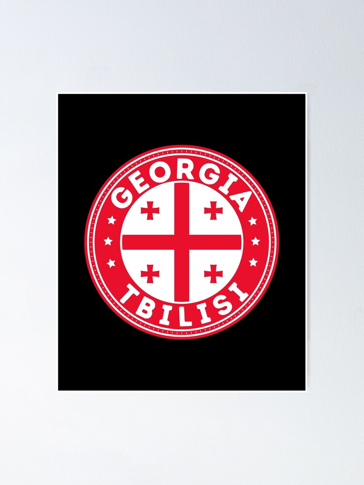 "Tbilisi National Flag" Poster for Sale by worldpopulation | Redbubble