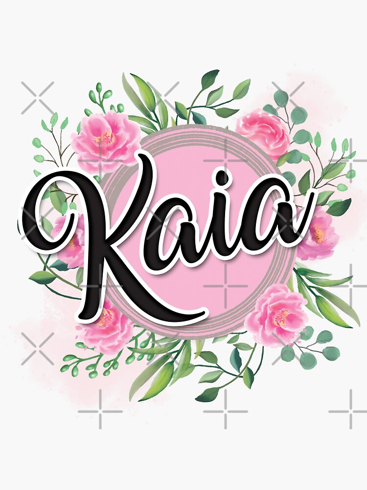 "Kaia name " Sticker by badinboow | Redbubble