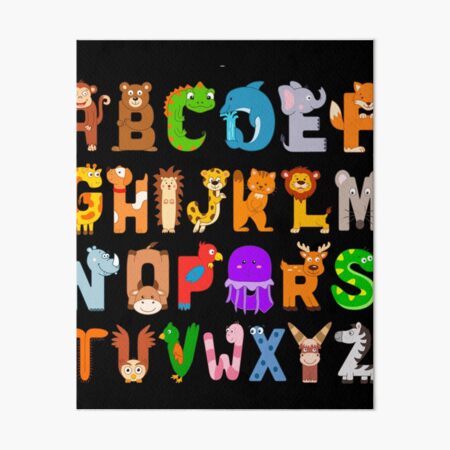 "ABC Animals Alphabet Animal Alphabet German Classic ." Art Board Print ...