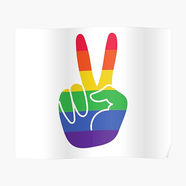 "LGBT - visual rainbow pride" Poster for Sale by edition01 | Redbubble