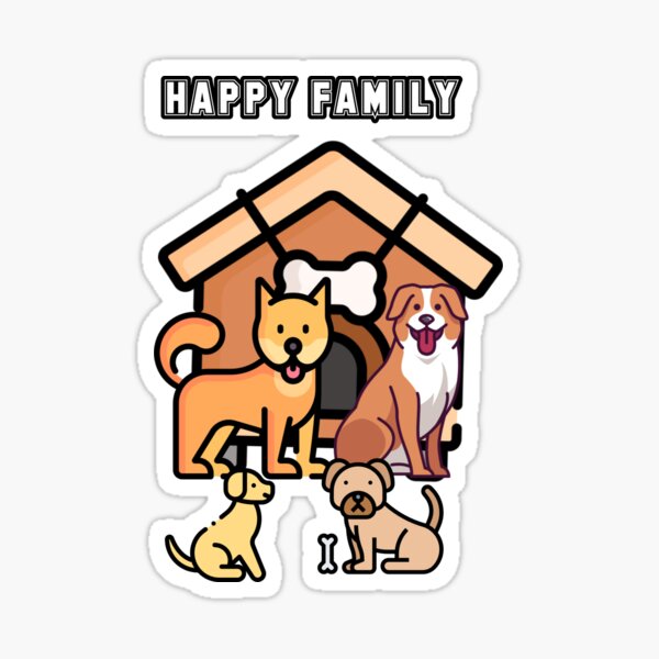 "Happy family" Sticker for Sale by gopal012 | Redbubble