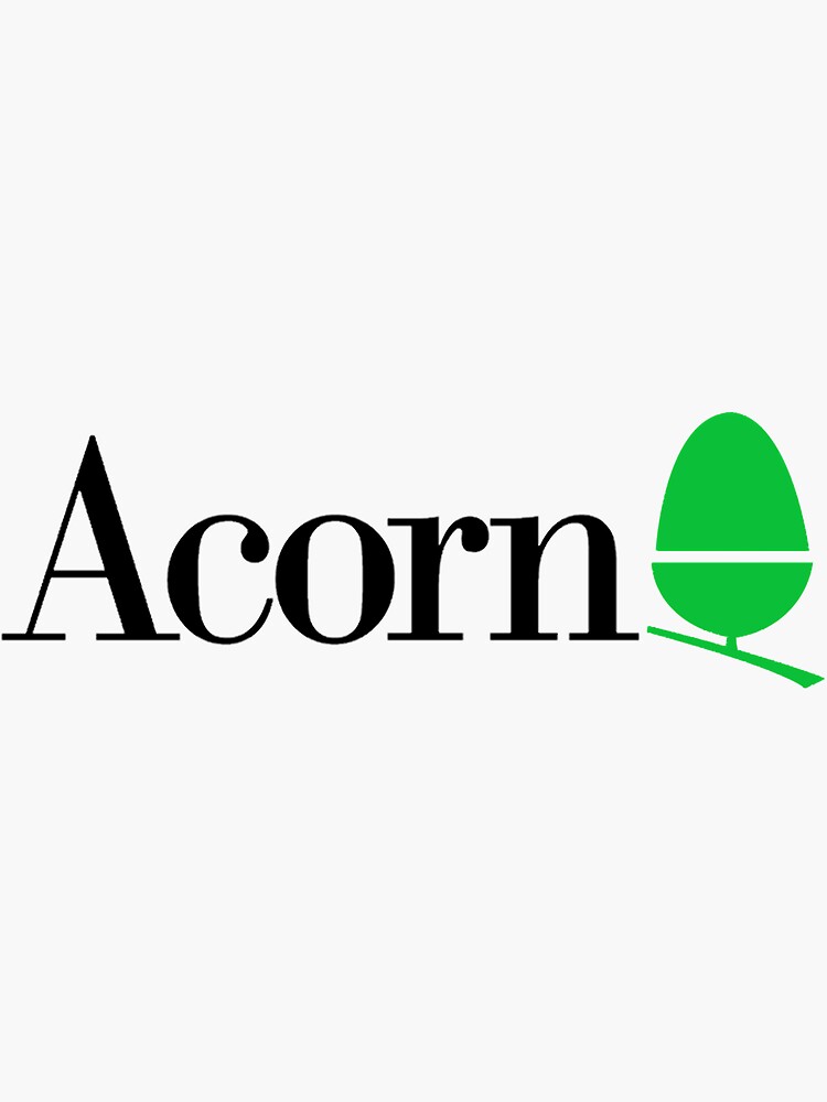 "Acorn computers logo classic t shirt" Sticker for Sale by ...